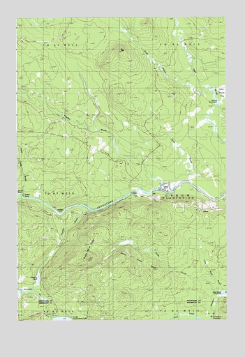 Oxbow West, ME Topographic Map - TopoQuest