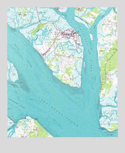 Parris Island, SC Topographic Map - TopoQuest