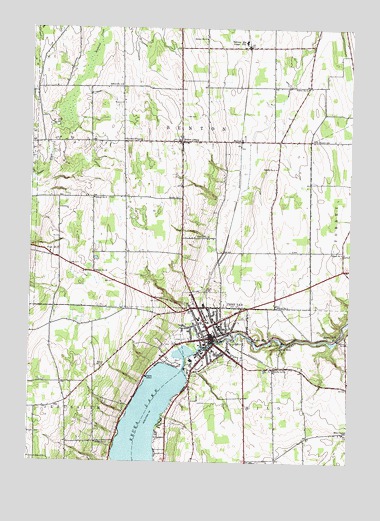 Penn Yan, NY Topographic Map - TopoQuest
