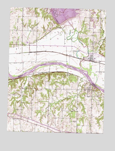 Perry, KS Topographic Map - TopoQuest