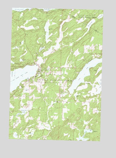 Phelps, WI Topographic Map - TopoQuest