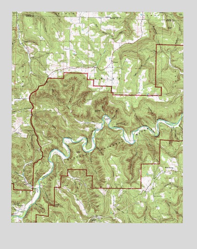 Ponca, AR Topographic Map - TopoQuest