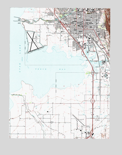 Provo, UT Topographic Map - TopoQuest