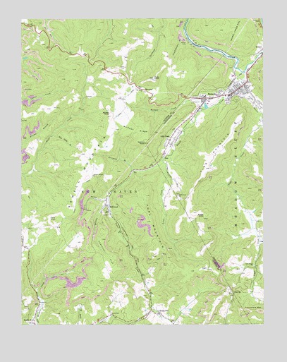 Rainelle, WV Topographic Map - TopoQuest
