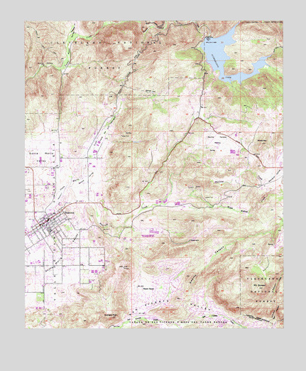 Ramona, CA Topographic Map - TopoQuest