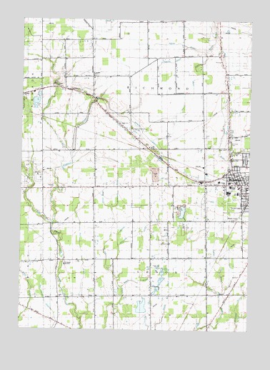 Richmond, MI Topographic Map - TopoQuest