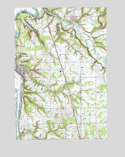 Ridgefield, WA Topographic Map - TopoQuest