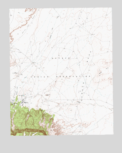 Rough Rock, AZ Topographic Map - TopoQuest