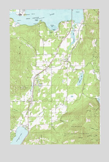Sagle, ID Topographic Map - TopoQuest