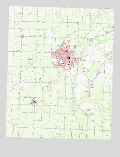Sanger, CA Topographic Map - TopoQuest
