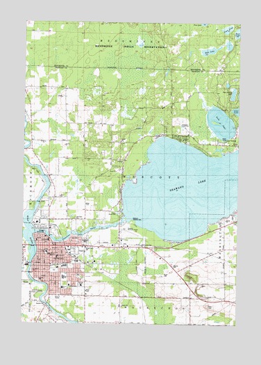 Shawano, WI Topographic Map - TopoQuest