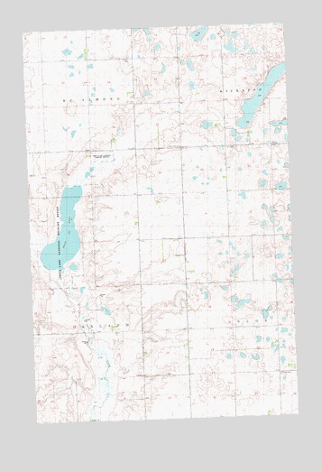 Shell Lake, ND Topographic Map - TopoQuest