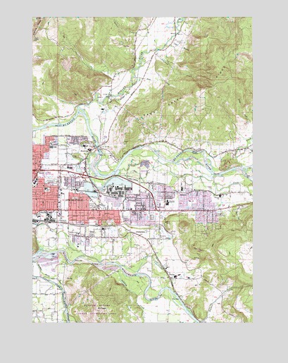 Springfield, OR Topographic Map - TopoQuest