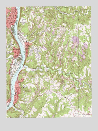 Steubenville East, OH Topographic Map - TopoQuest