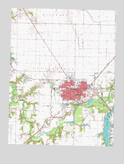 Taylorville Il Map