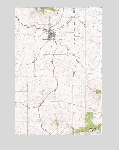 Tekoa, WA Topographic Map - TopoQuest
