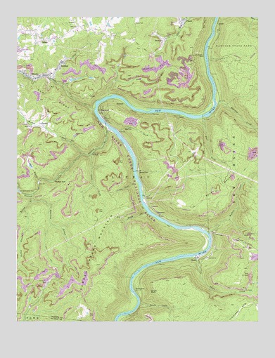 Thurmond, WV Topographic Map - TopoQuest