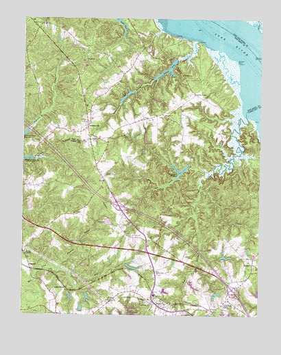 Toano, VA Topographic Map - TopoQuest
