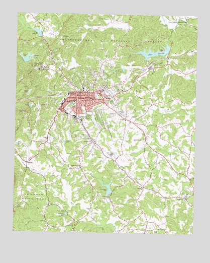 Toccoa, GA Topographic Map - TopoQuest