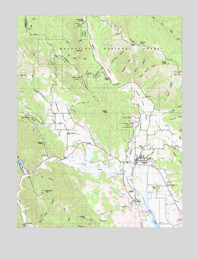 Upper Lake, CA Topographic Map - TopoQuest