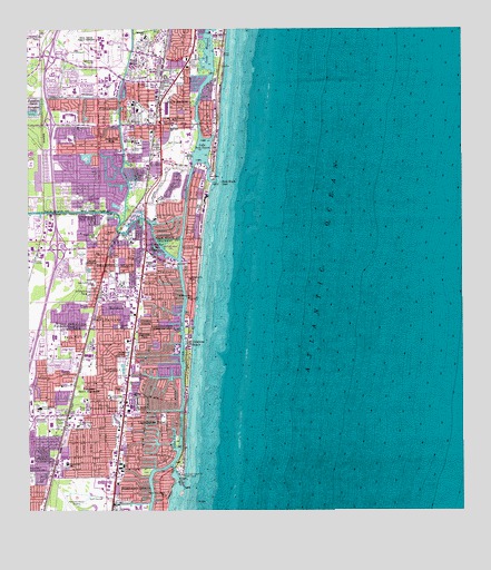 Boca Raton, FL Topographic Map - TopoQuest