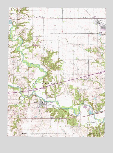Waukee, IA Topographic Map - TopoQuest