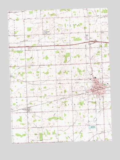 Wauseon, OH Topographic Map - TopoQuest