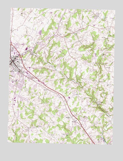 Westminster, MD Topographic Map - TopoQuest