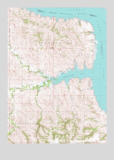 Whetstone Bay, SD Topographic Map - TopoQuest