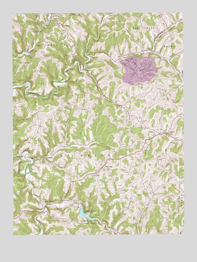 Wind Ridge, PA Topographic Map - TopoQuest