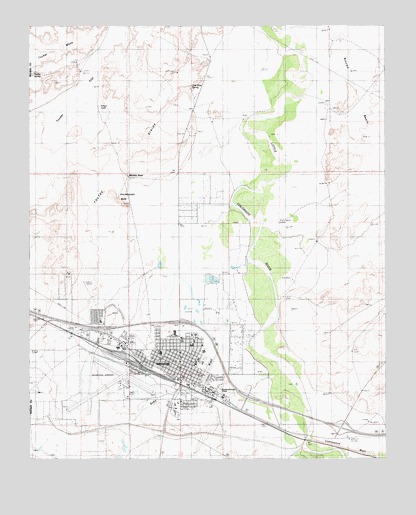 Winslow, AZ Topographic Map - TopoQuest