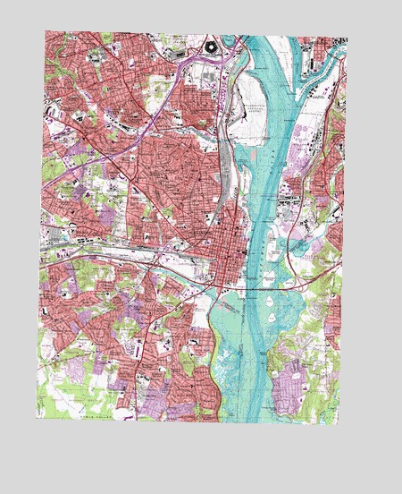 Alexandria, VA Topographic Map - TopoQuest