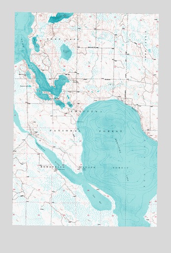 Bowstring Lake, MN Topographic Map - TopoQuest