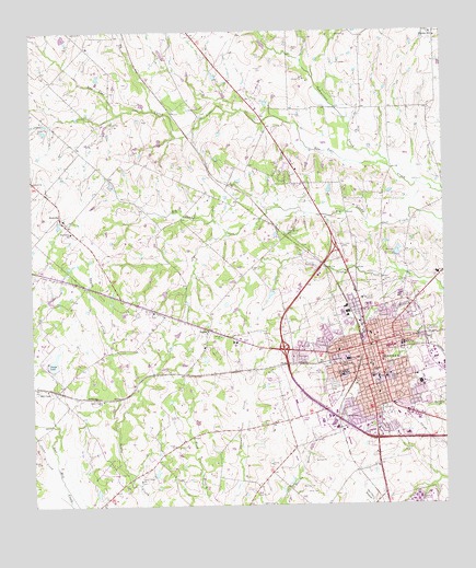 Brenham, TX Topographic Map - TopoQuest