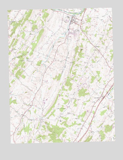 Broadway, VA Topographic Map - TopoQuest