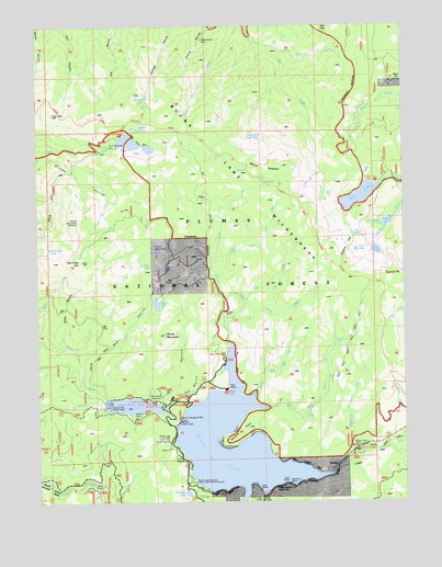Bucks Lake, CA Topographic Map - TopoQuest