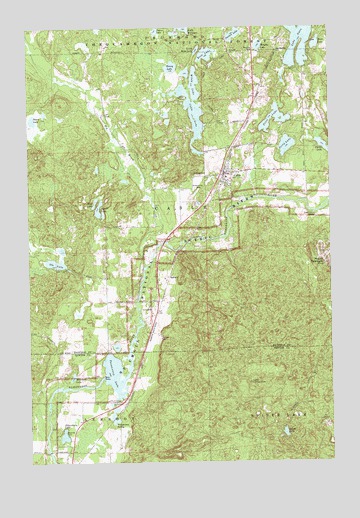 Cable, WI Topographic Map - TopoQuest