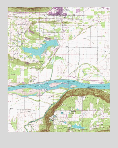 Atkins, AR Topographic Map - TopoQuest