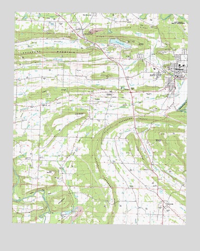 Greenwood, AR Topographic Map - TopoQuest