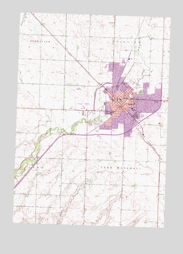 Marshall, MN Topographic Map - TopoQuest