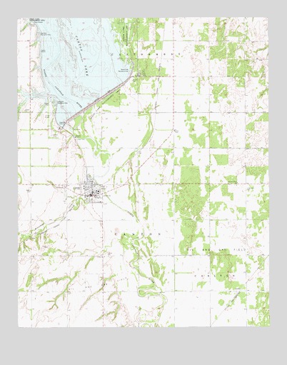 Canton, OK Topographic Map - TopoQuest