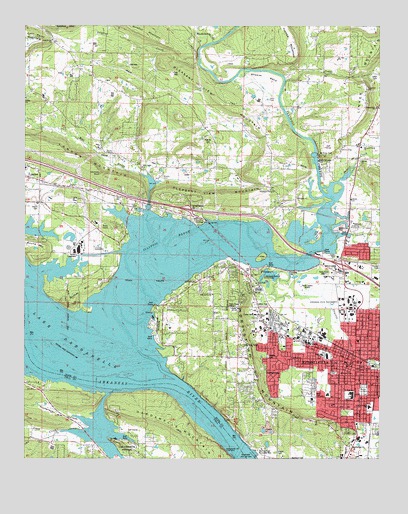 Russellville West, AR Topographic Map - TopoQuest