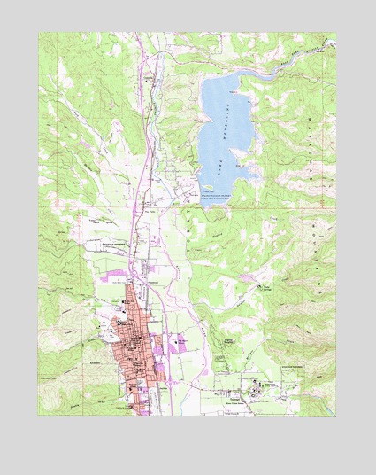 Ukiah, CA Topographic Map - TopoQuest
