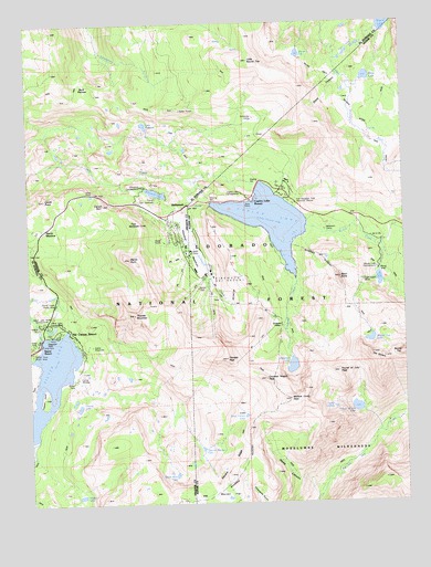 Caples Lake, CA Topographic Map - TopoQuest