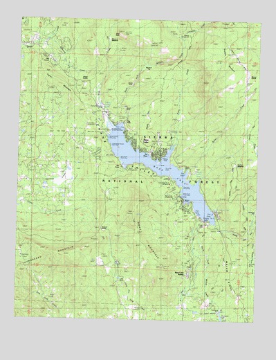 Bass Lake, CA Topographic Map - TopoQuest