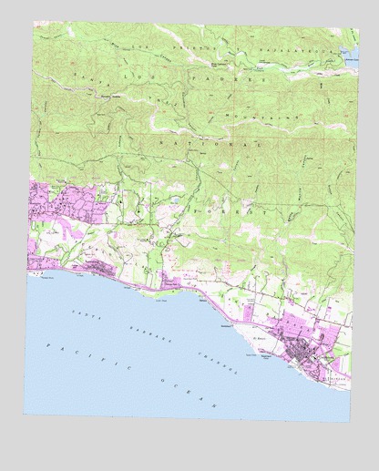 Carpinteria, CA Topographic Map - TopoQuest