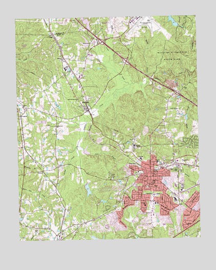 Cary, NC Topographic Map - TopoQuest