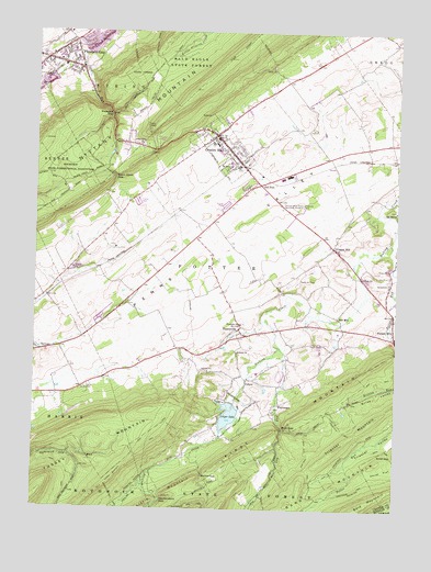 Centre Hall, PA Topographic Map - TopoQuest