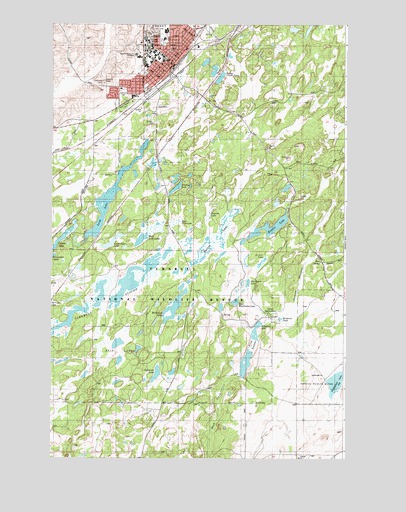 Cheney, WA Topographic Map - TopoQuest