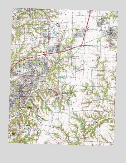 Collinsville, IL Topographic Map - TopoQuest